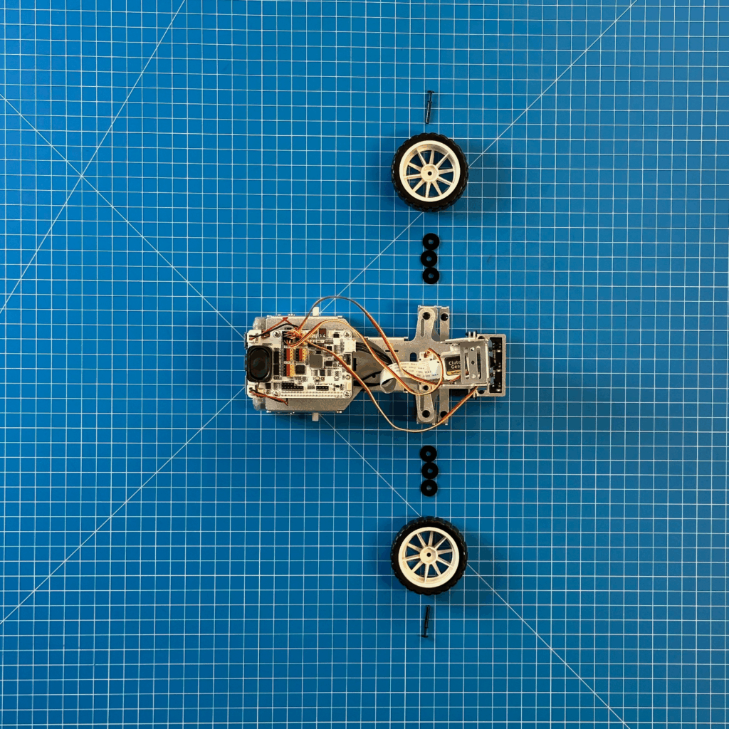 Building and Attaching the Front Wheel Assemblies and Rear Wheels – Betabox